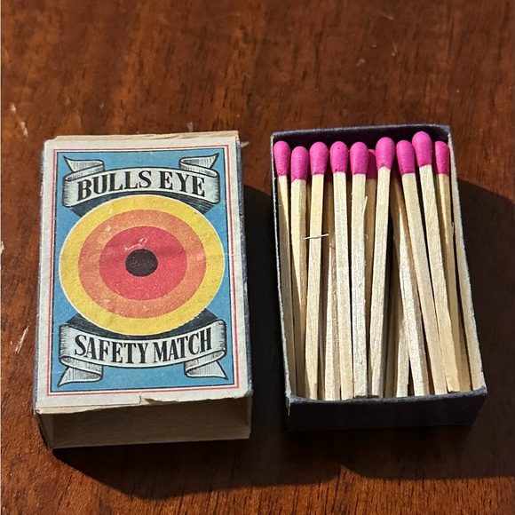Other | Vintage Matchbox Bulls Eye Safety Match Matches | Poshmark